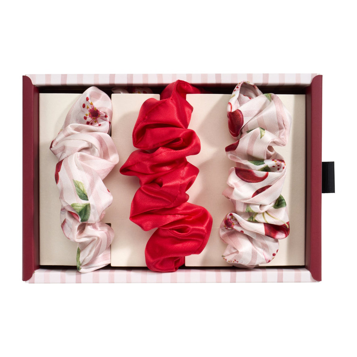 Blissy 100% Silk Scrunchies - Cherry Blossom - 100% Mulberry Silk - Canada